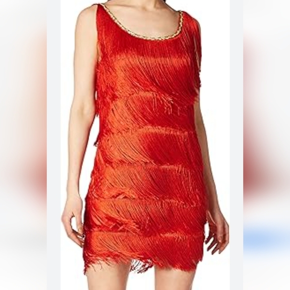 Spirit | Dresses | Spirit Halloween Red Flapper 2s Tassel Fringe ...